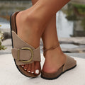 JUDITH - STYLISH BUCKLE SLIDE SANDALS – North & Muse
