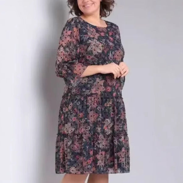 ECAY - CLASSIC BLOSSOM CREW NECK DRESS – North & Muse