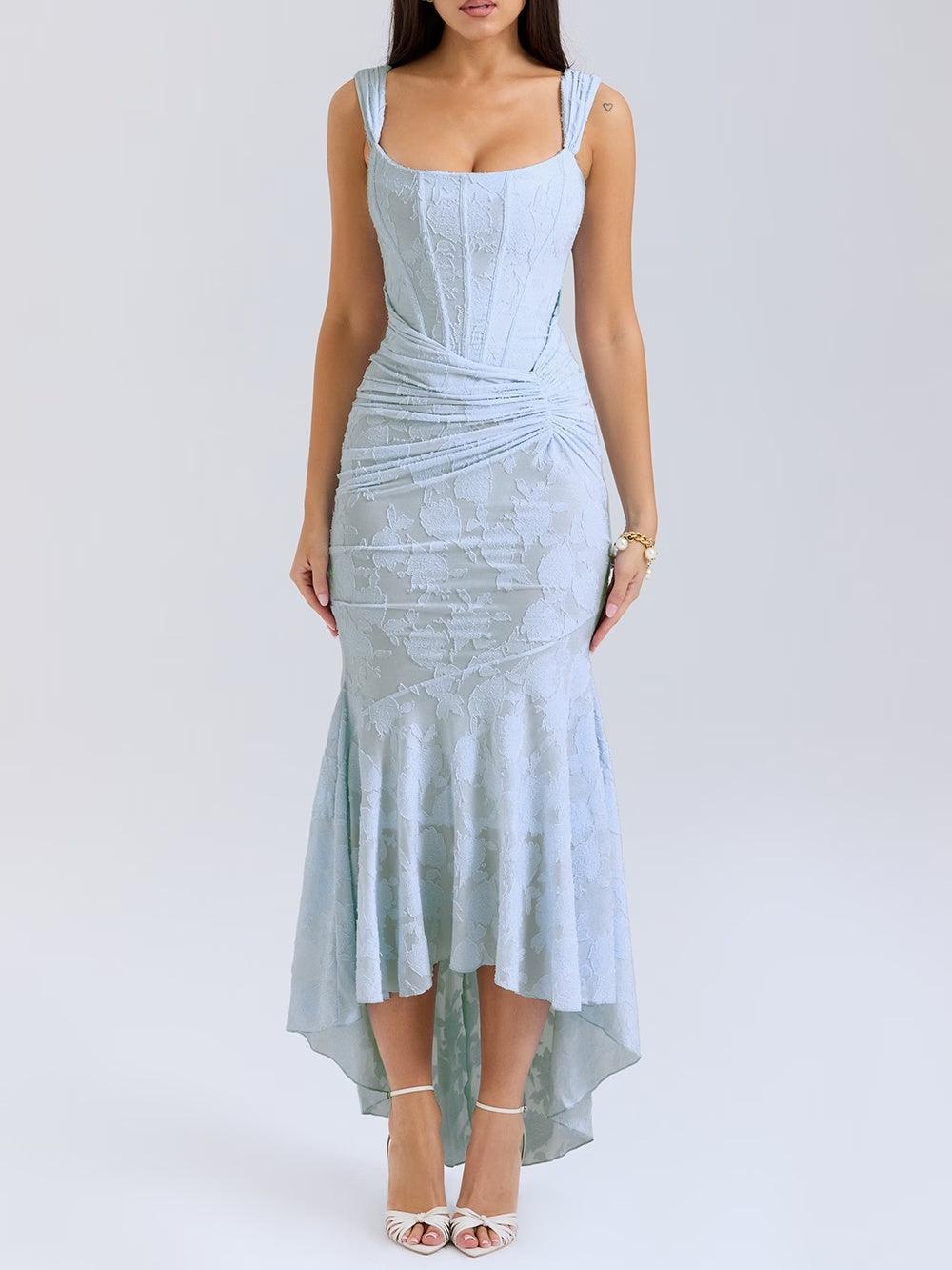 ROWAN - SKY BLOOM FLOWY MAXI DRESS – North & Muse