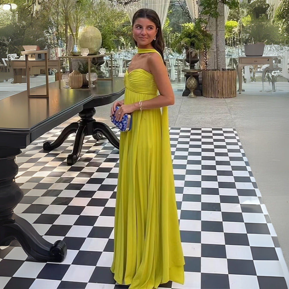 MOIRA - FORMAL PLEATED MAXI ATTIRE – North & Muse