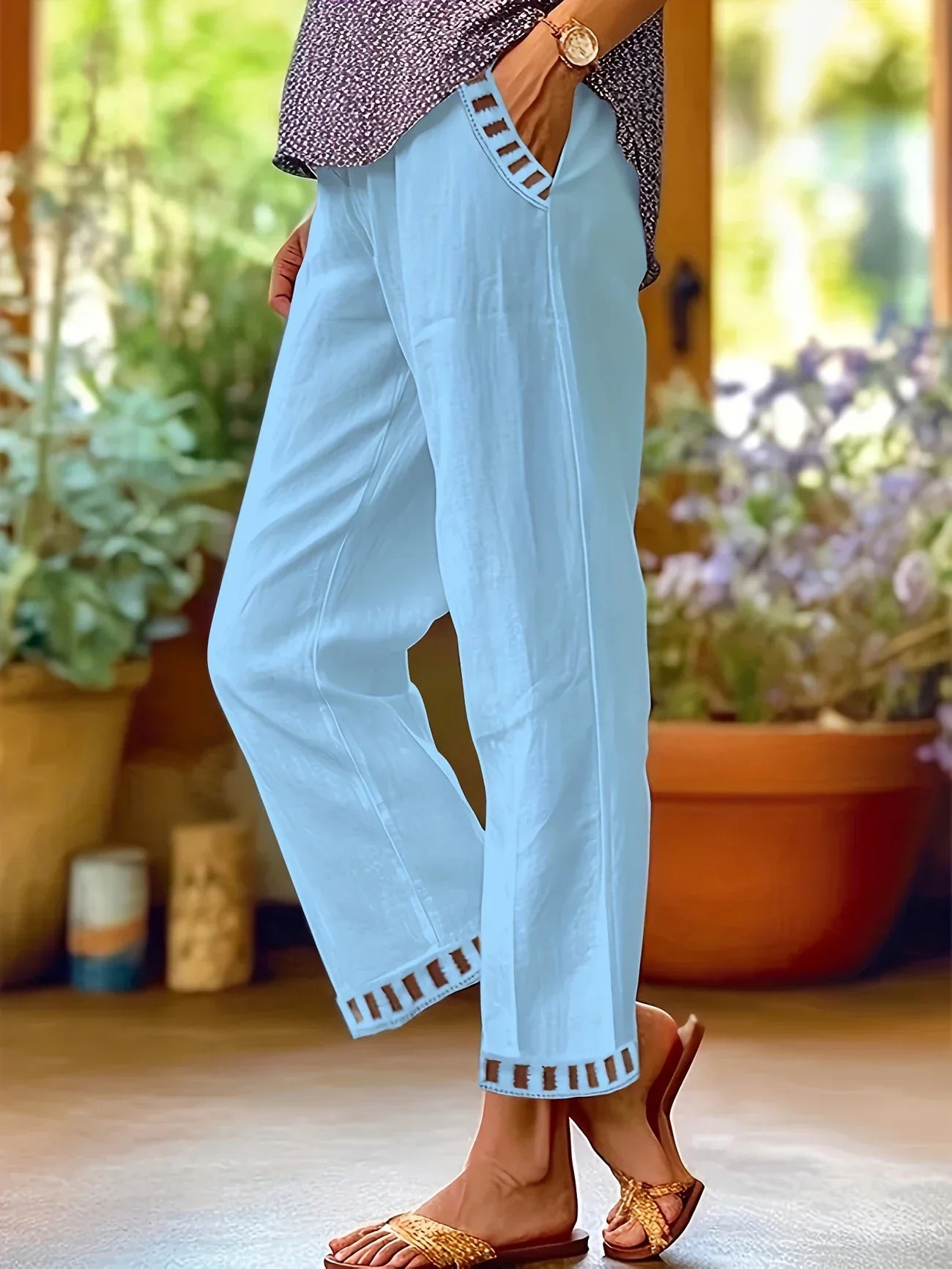 TRIXIE - MODERN LINE CROPPED PANTS – North & Muse