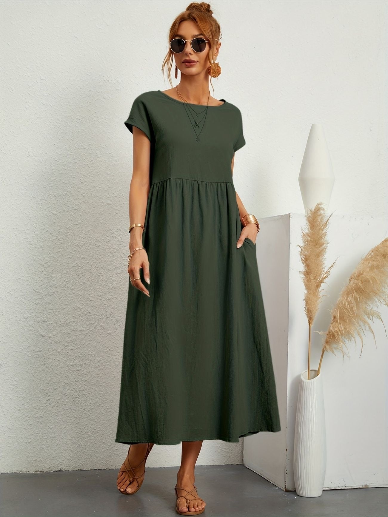 Rosey - Casual Linen Dress – North & Muse